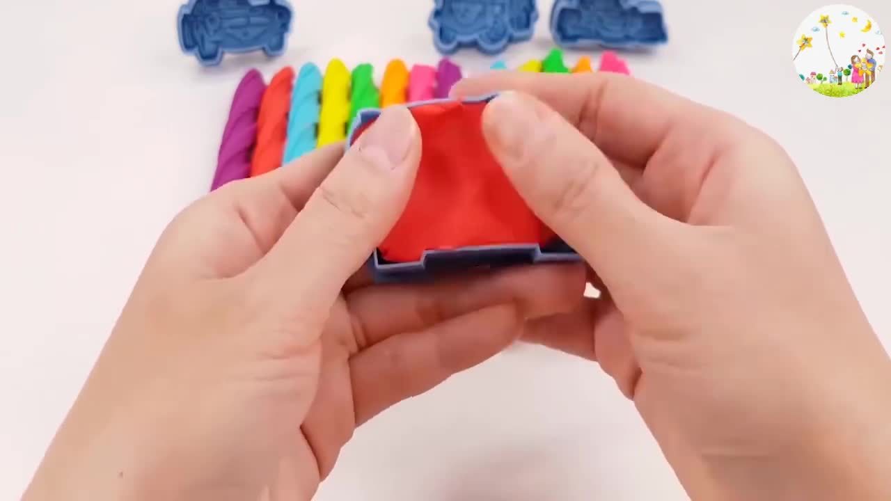 萌萌开心园:彩虹橡皮泥,制作有趣小车子,你一定会喜欢哦