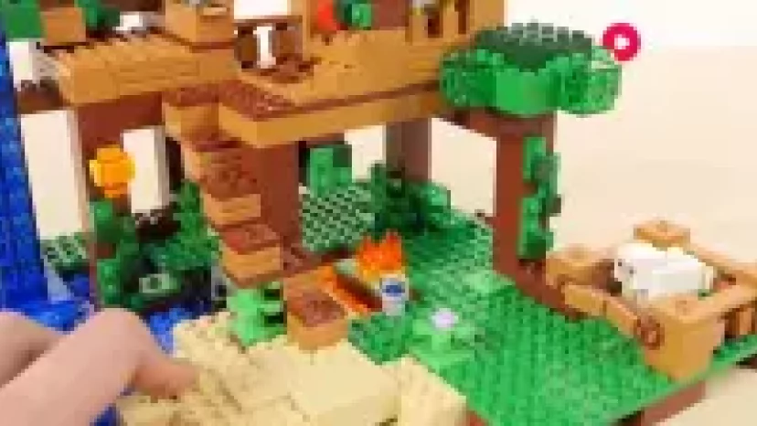 乐高LEGO21125我的世界模型玩具丛林树屋益智拼装积木玩具