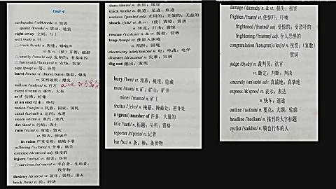 必修1unit4单词朗读-