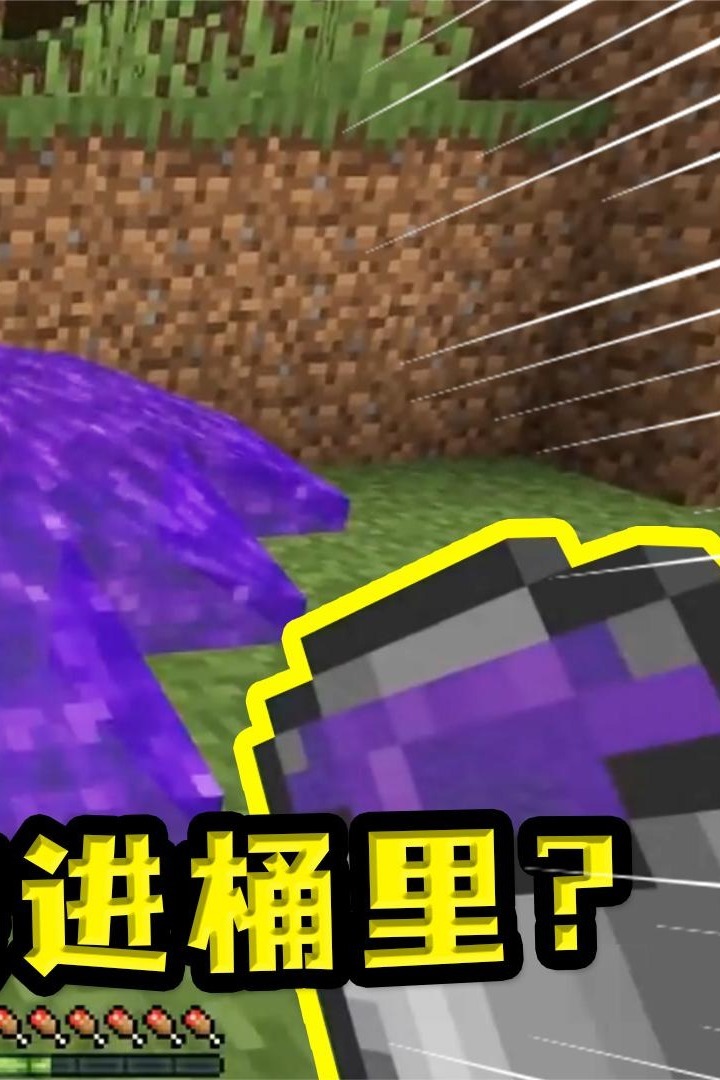 我的世界:MC让人吃惊的神操作!传送门能装进桶里?