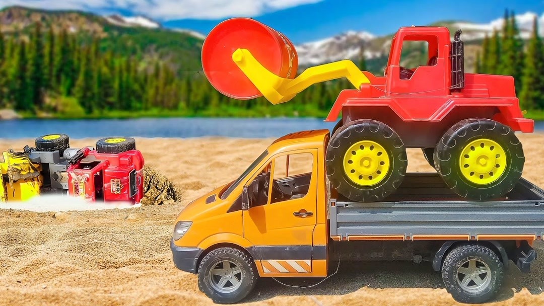 汽车动画系列 挖掘机视频表演