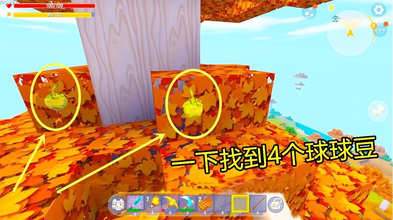 迷你世界:极限生存!为了这几颗球球豆,淑女形象差点没了