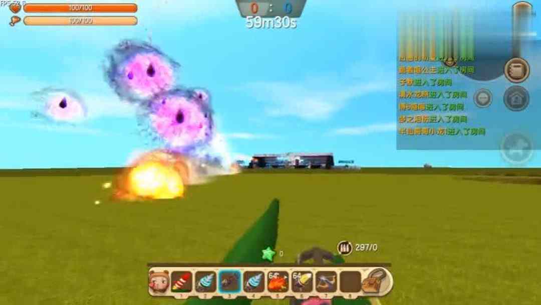 迷你世界:飞机坦克大乱斗,半仙这个员都被炸的没脾气