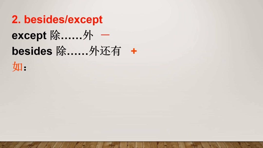 第7讲:介词(2)3 between,among, besides,except用法