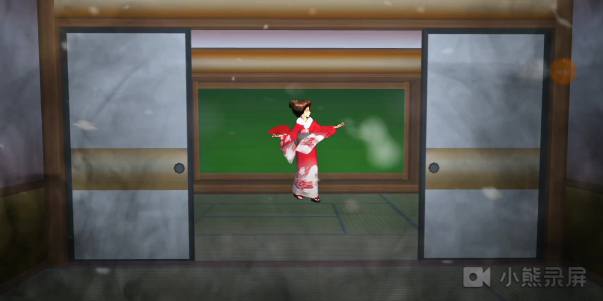 《樱花校园模拟器》给大家表演一个美女跳舞。