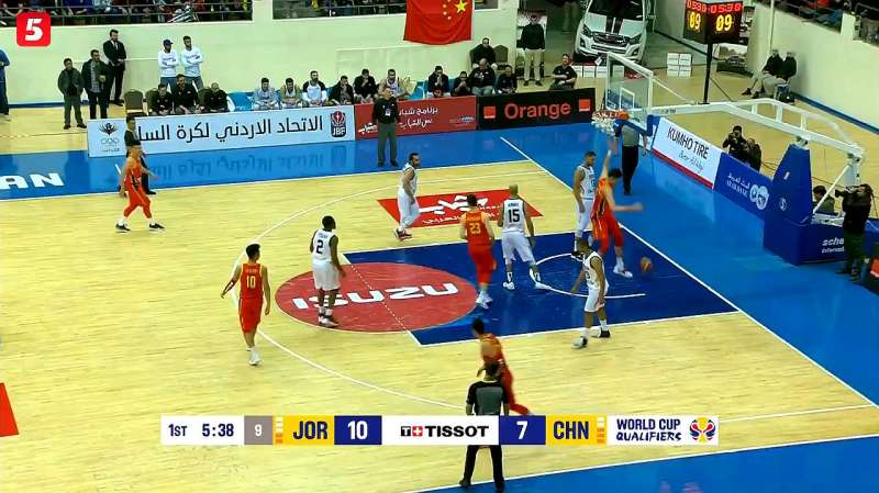 2019男篮世界杯亚洲区预选赛中国VS约旦 周琦个人集锦