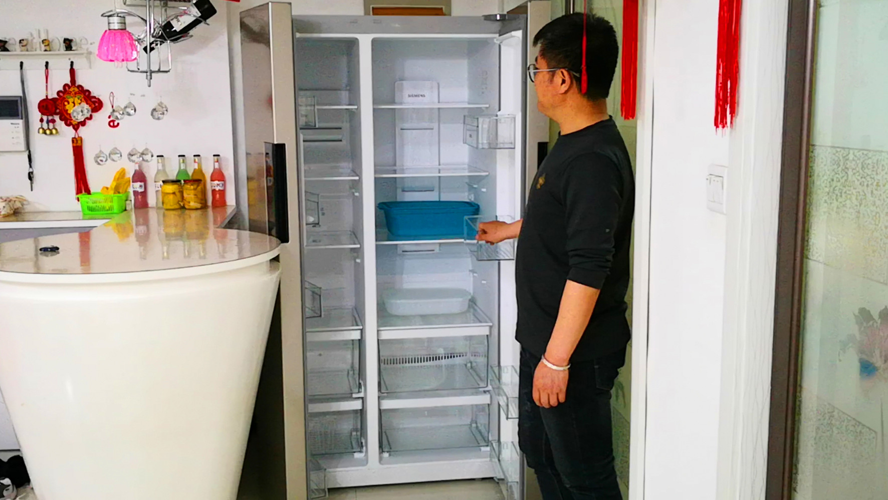 6300买的双开门冰箱,太过瘾了!两头猪都填不满,使用原来有技巧