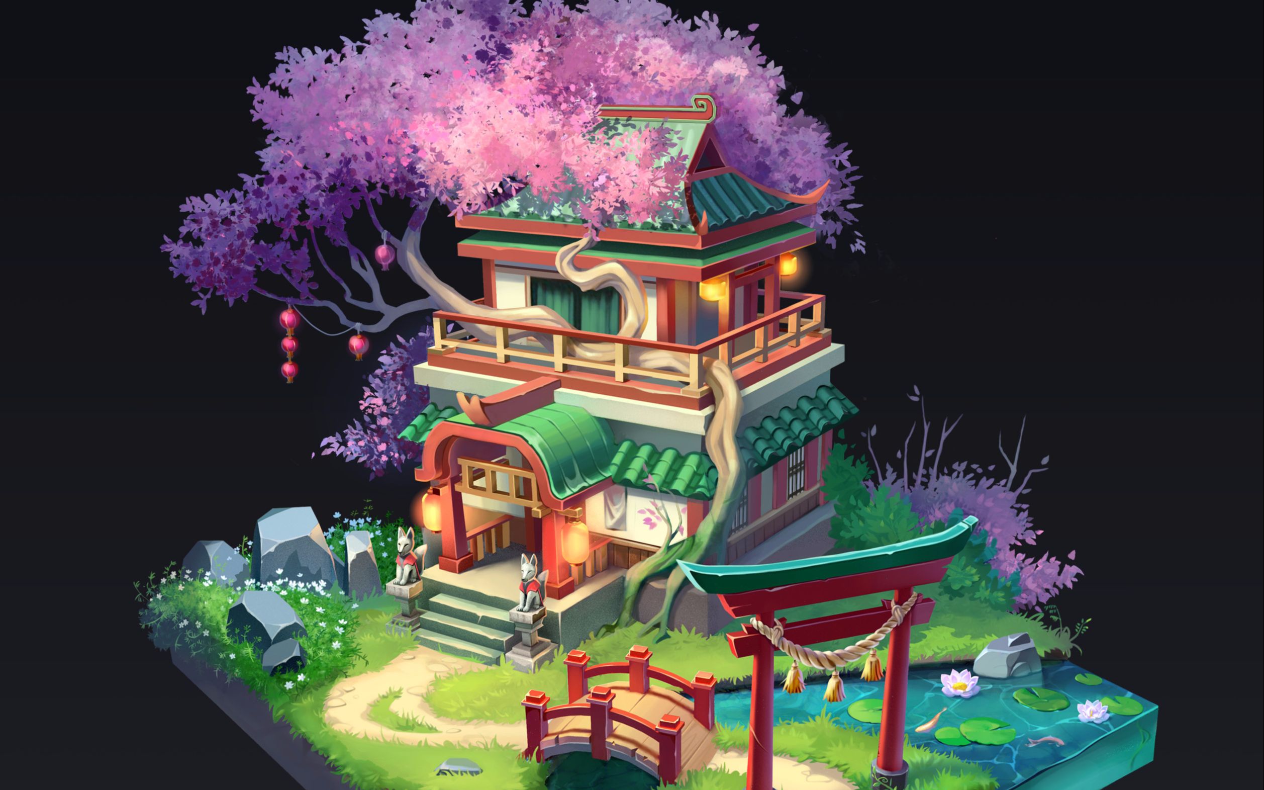 【3DMAX场景建模】古建筑房子零基础学习游戏场景模型建模