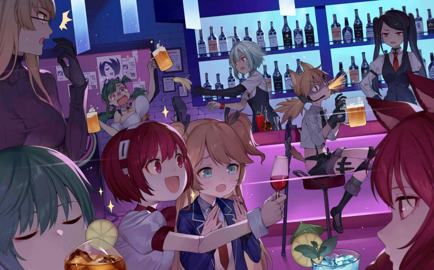 [Steins;Frontline/命运石前线]少女前线酒保行动剧情汇总音效MAD(完结)