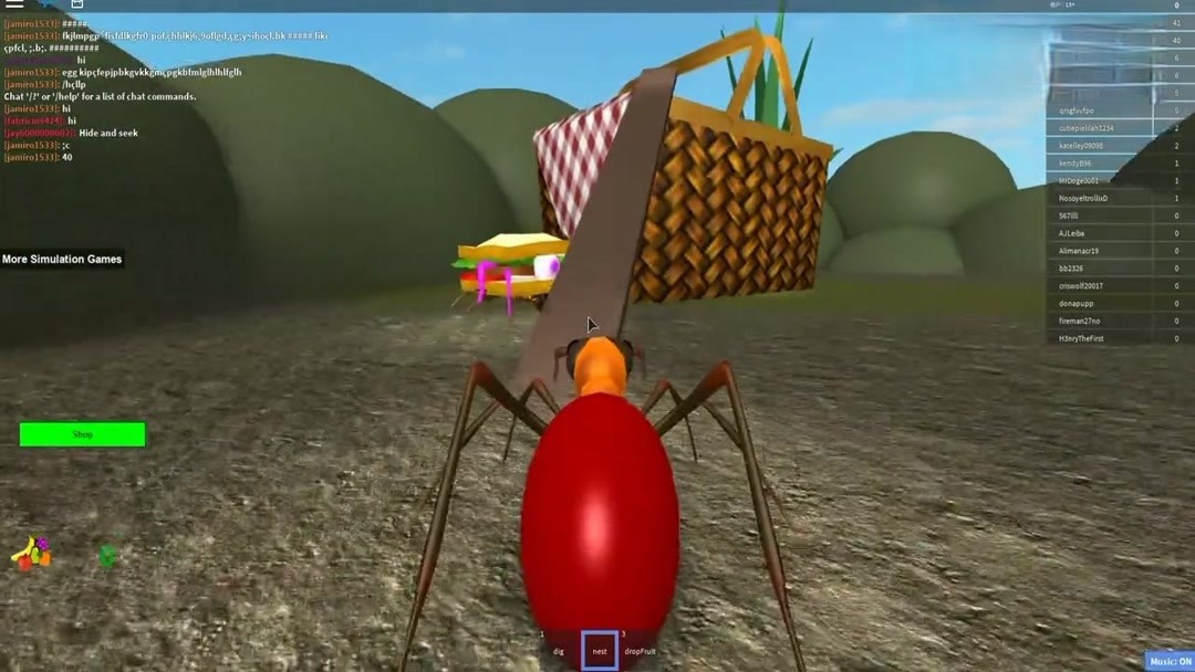 Roblox蚂蚁模拟器,变身红色蚂蚁外出觅食!