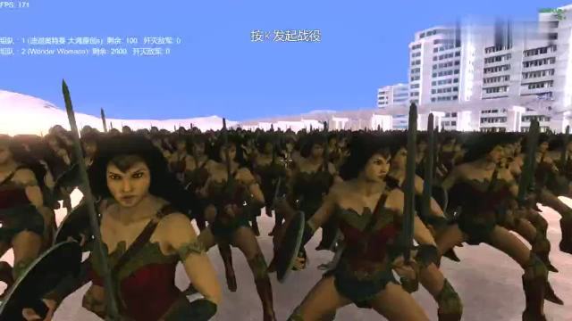 史诗战争模拟器:100个迪迦奥特曼VS2千个神奇女侠,谁会赢?