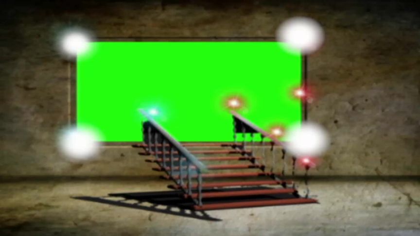 绿幕高清视频#舞台灯光演播室系列2