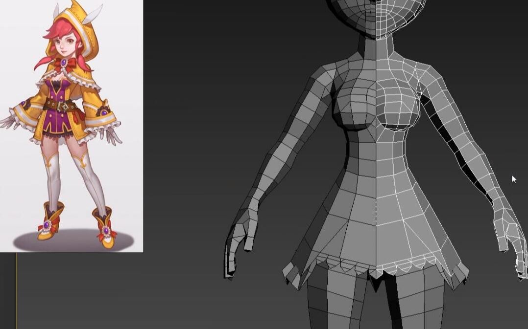 3Dmax人物模型制作上