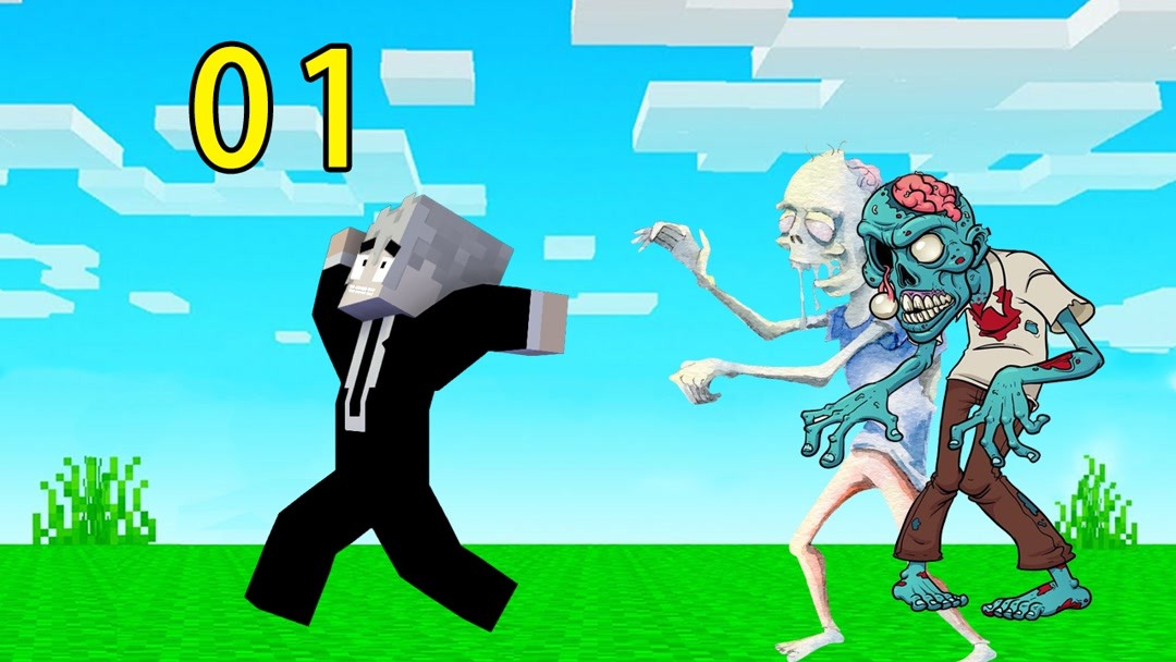 我的世界 第一话 畸变生存一百天 开始就这么惊险