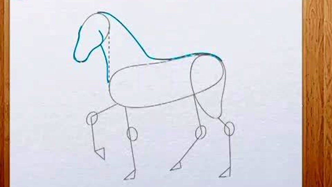 儿童简单绘画-怎样简单几步画小马