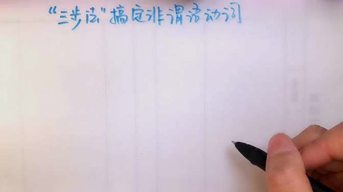 非谓语动词做题口诀
