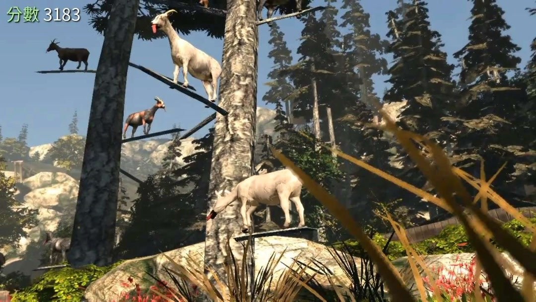 模拟山羊P31:羊怎么都上树了?带我天使羊一个