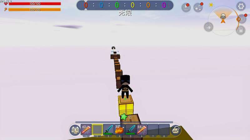 迷你世界:掉下去的前一刻,能点到复活点吗