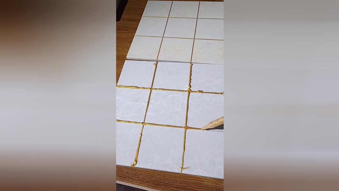 瓷砖美缝教程视频 第二步