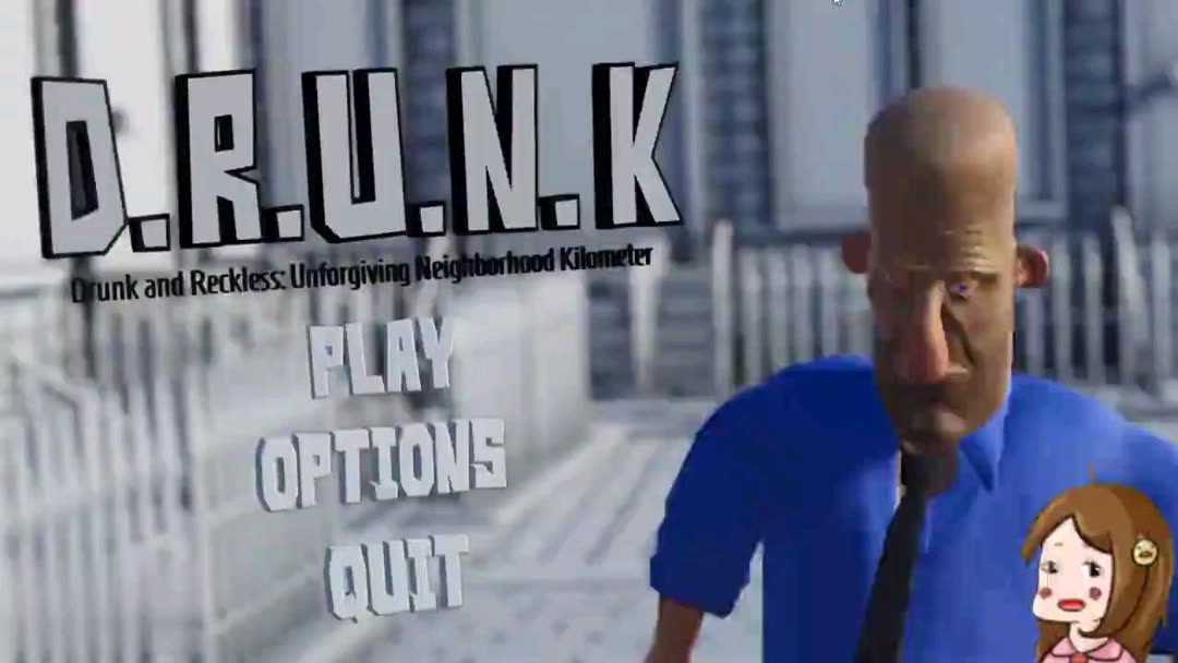 醉汉模拟器:喝醉了出现幻觉,桥都变扭曲了!