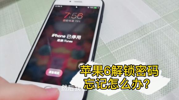 苹果6手机解锁密码忘记怎么办?输入错误多次已停用!欲哭无泪啊