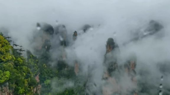 百龙天梯只有10s#张家界百龙天梯