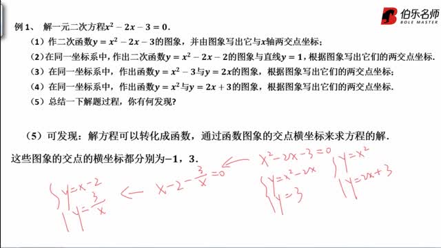 二次函数 从函数观点看方程