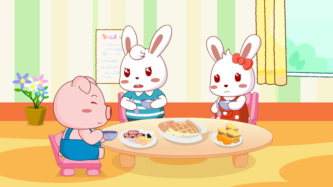 兔小贝公益广告 第3季 第5集 文明礼貌用餐 食相文雅有范