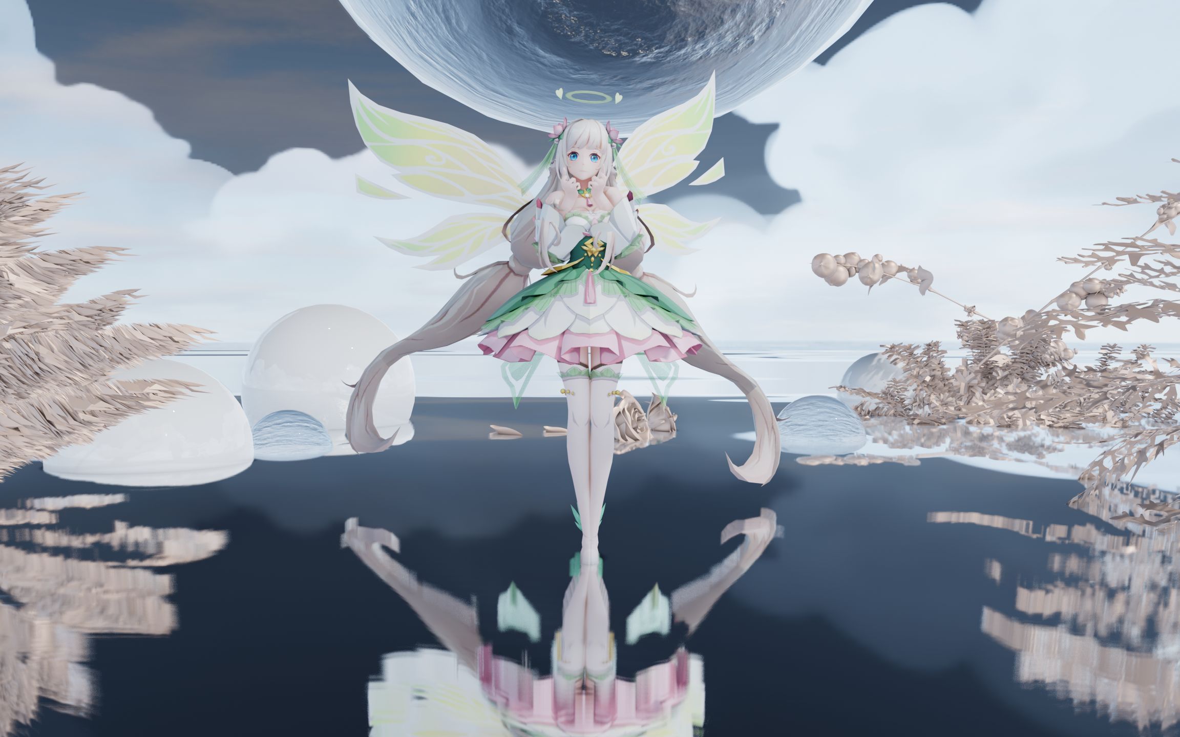 【求生之路2 MOD展示】奥拉星手游-欧若拉·绿波菡萏