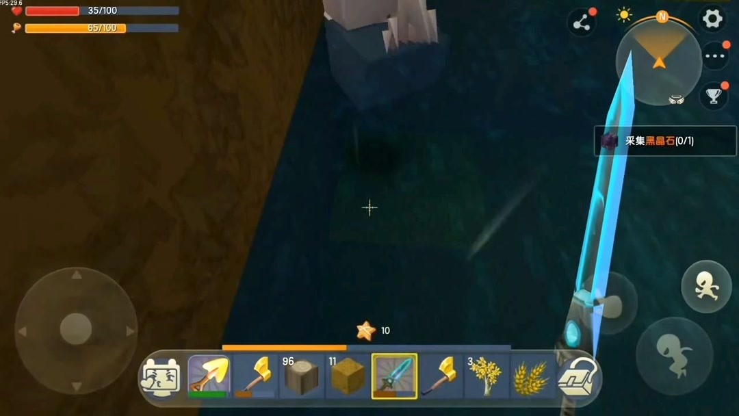 迷你世界游戏冒险模式冒雨伐木的结果变成了种植白杨树了