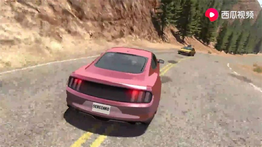 车祸模拟器:超车导致的撞击