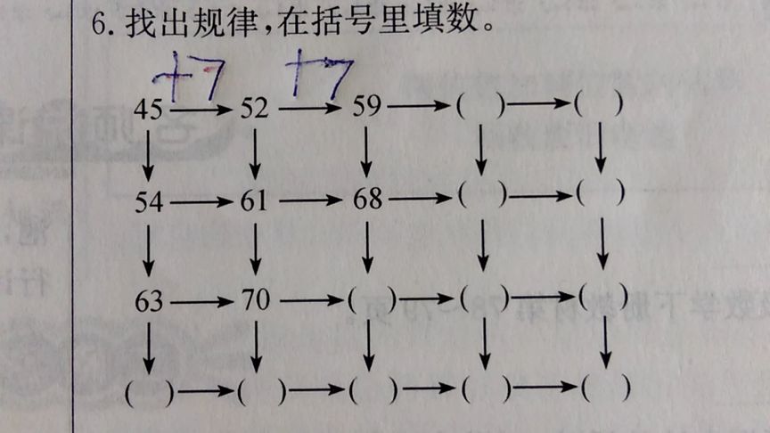 一年级数学下册:这道题全班只有1人全对,聪明的你快来试试吧。