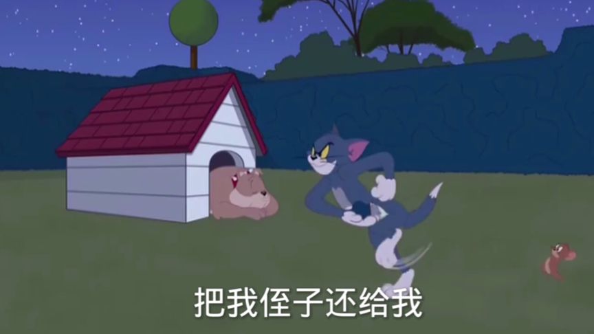 蠢蠢猪动漫配音:汤姆和杰瑞又打架 斯派克暴力劝架