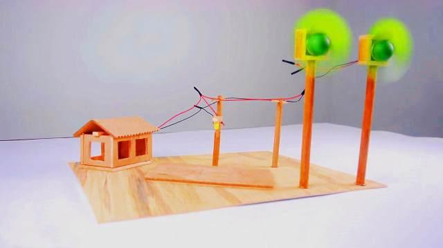 看牛人如何DIY风力发电机组模型,夏天放办公桌上是不是很炫酷?