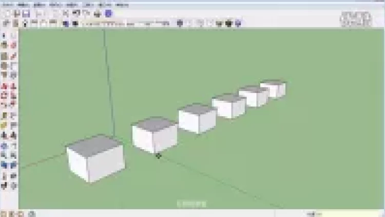 【SU草图大师教程】SU草图大师移动工具和旋转工具用法