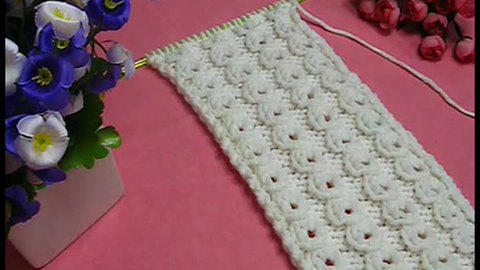 连环花 教您织围巾 男士棒针花样针法