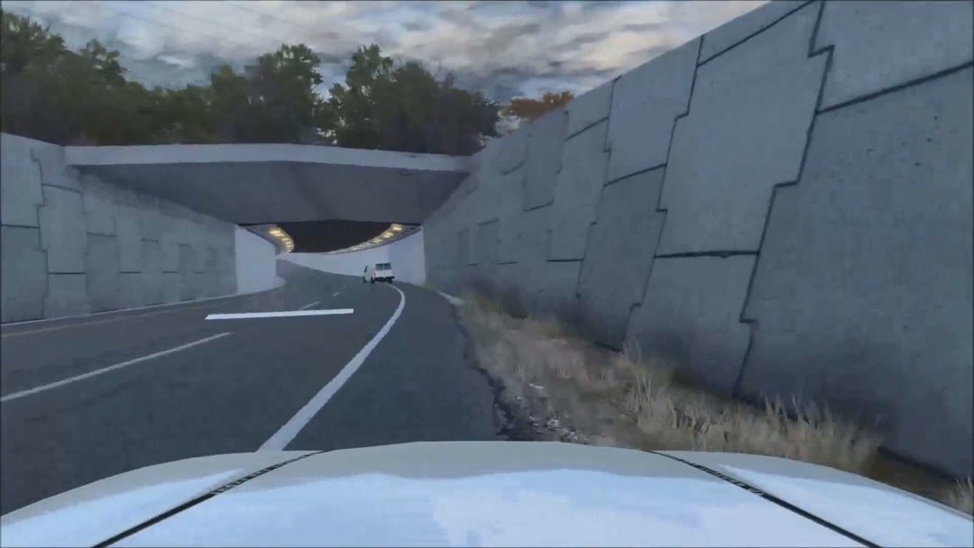 汽车模拟游戏:小车爆胎翻车