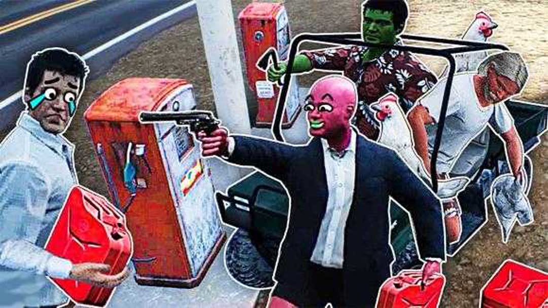 牧场模拟器 鸡渴了,复仇者联盟把它丢井里喝水 成哔哔解说