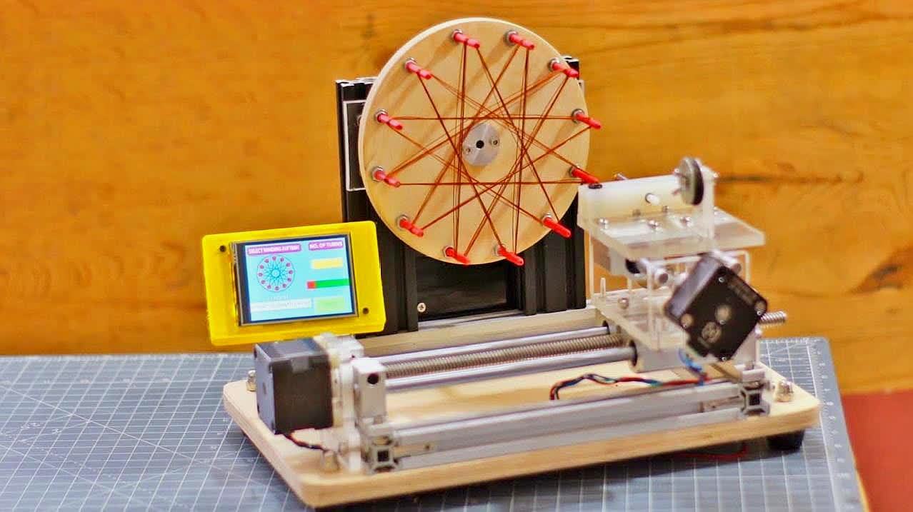 这才叫高手在民间,自制线圈绕线机,这下看清楚工作原理了吗?