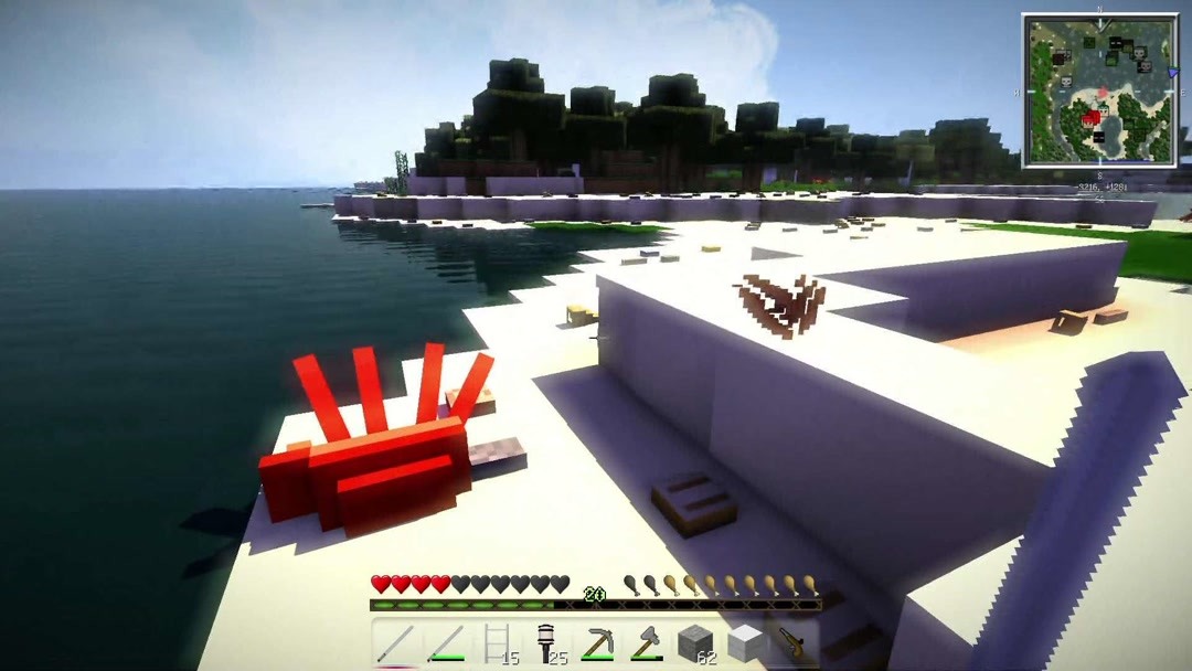 风焰袭来【我的世界海贼王MOD】这片海域都被抢空了