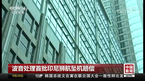[中国新闻]波音处理首批印尼狮航坠机赔偿