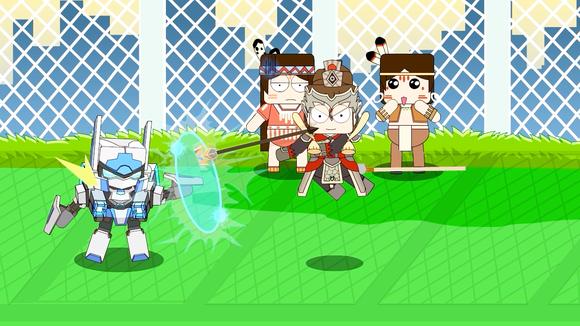 迷你世界格斗动画:卡卡的师父大战零式机器人