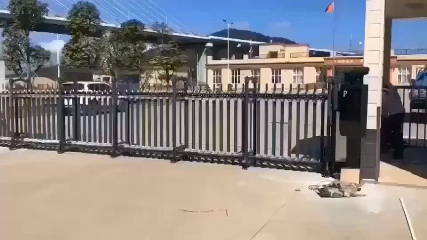 智能出入管理系统 电动伸缩门 车牌识别#智能出入管理