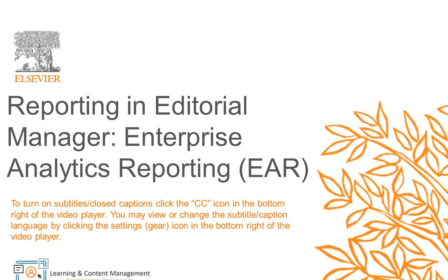 如何使用EM中的期刊分析报告工具?【爱思唯尔Editorial Manager使用...