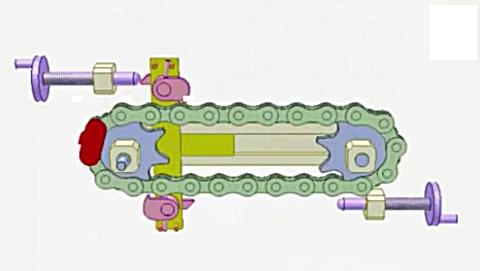 这个由链条实现的往复运动机构, 真是涨见识了