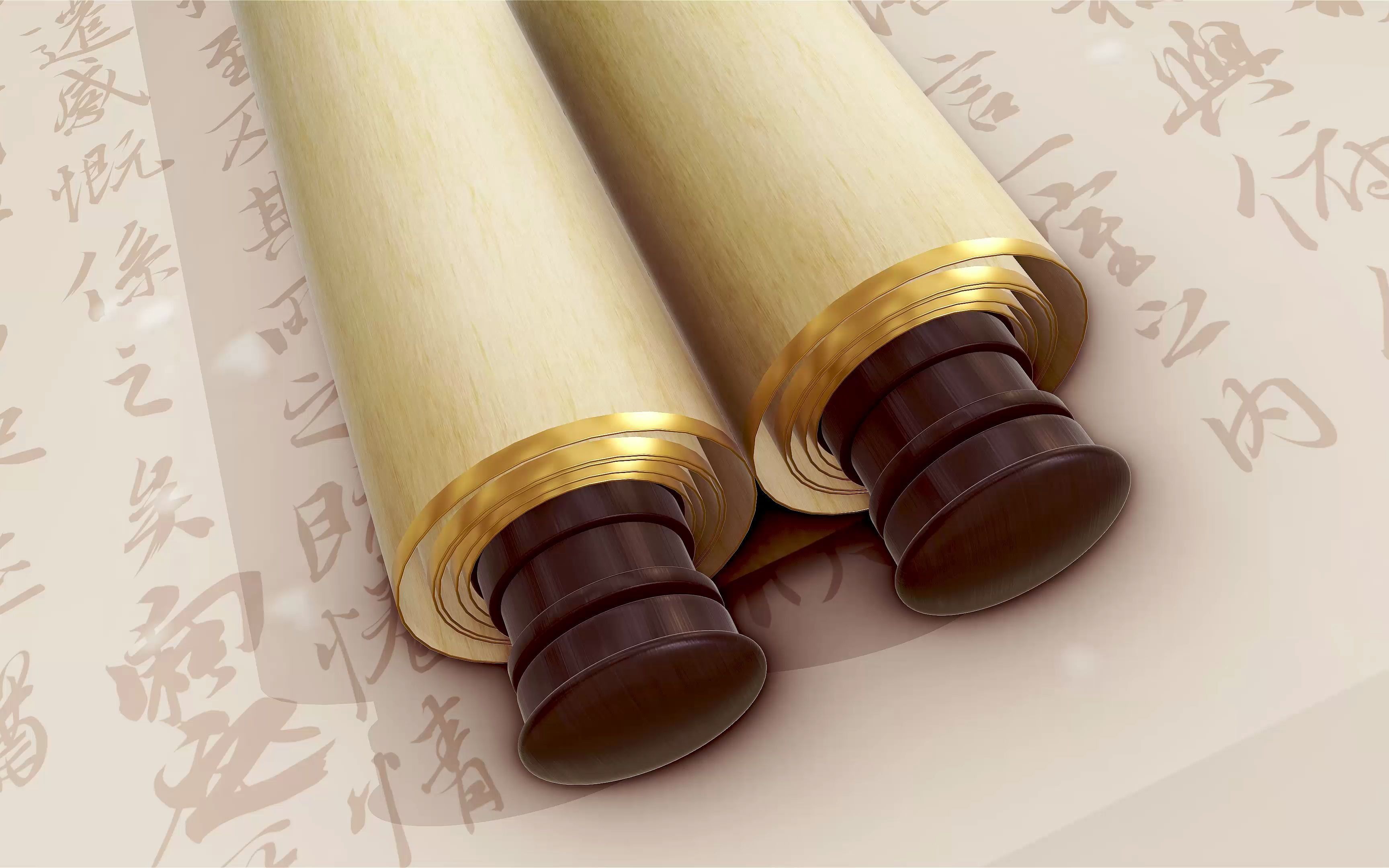 复古卷轴打开AE模板