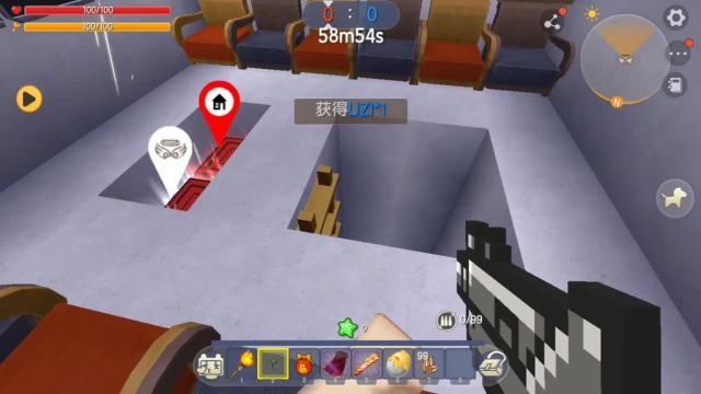 迷你世界:新版吃鸡模拟器模式,有空投箱,还可在空中飞行!