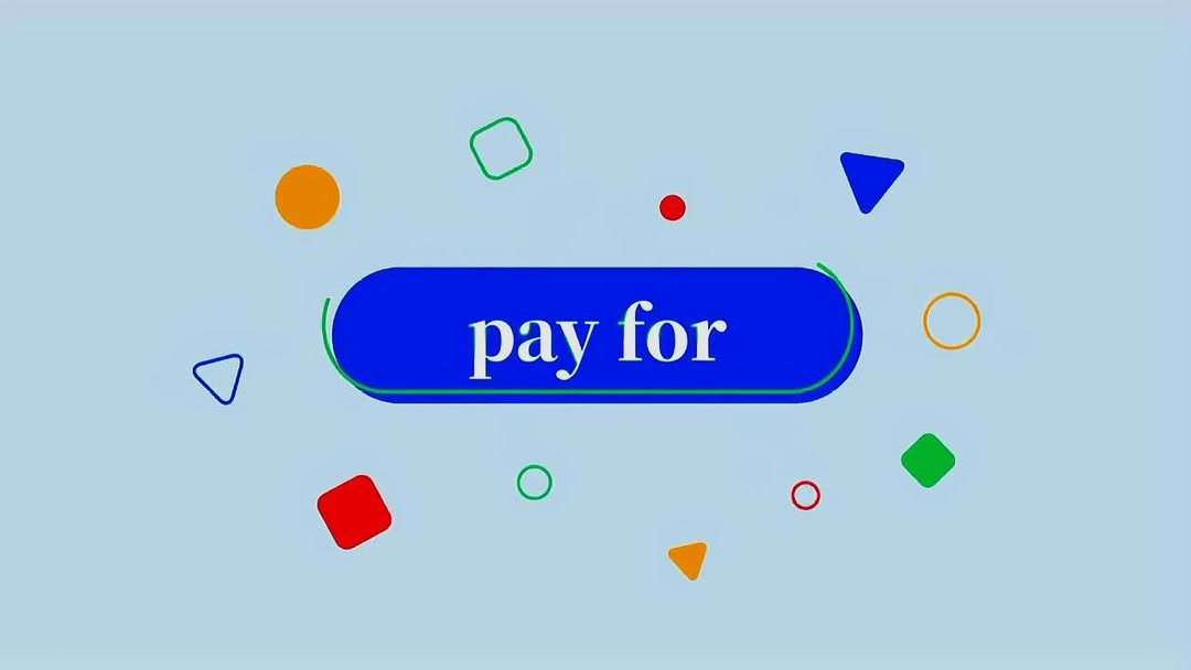 pay for的读法、使用场景