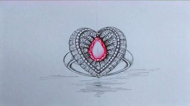 珠宝手绘,如何绘制钻石戒指