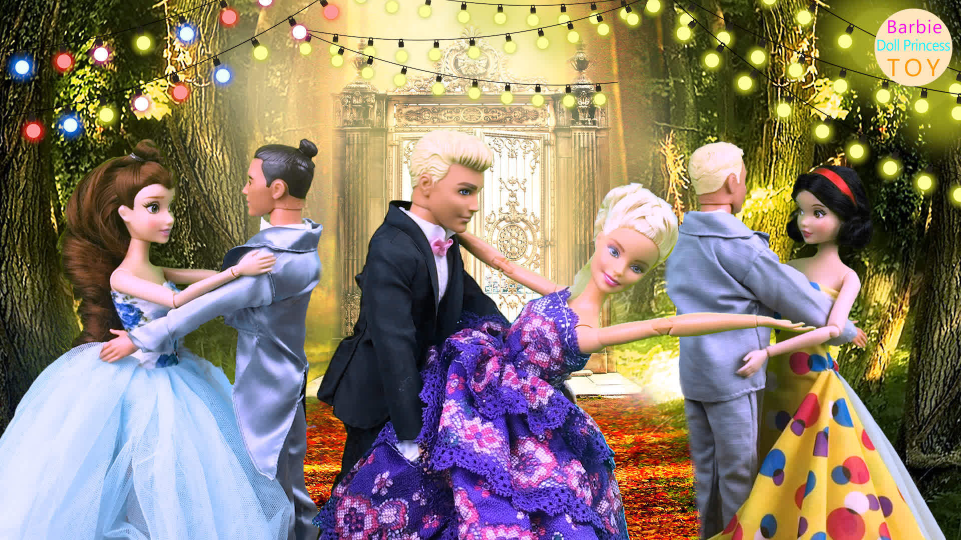 芭比到商场挑选礼服,和肯参加森林舞会